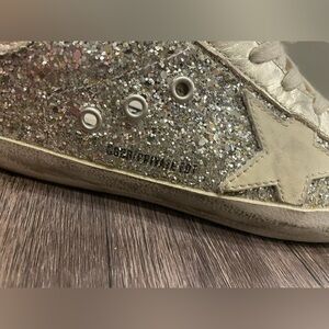 Golden Goose | Shoes | Rare Golden Goose Superstar Glitter Metallic ...